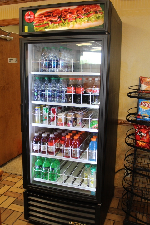 Glass door cooler by TRUE | SUBWAY restaurant / sandwich sub shop ...